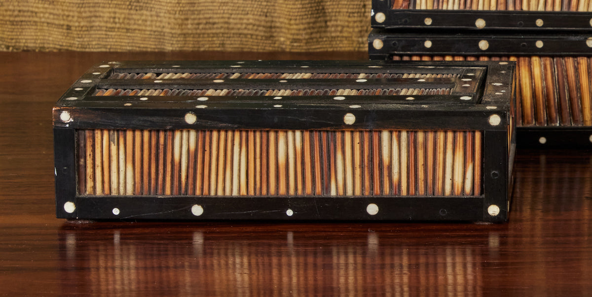 British Colonial Procupine Quill Box from Ceylon – Hollis Pasadena